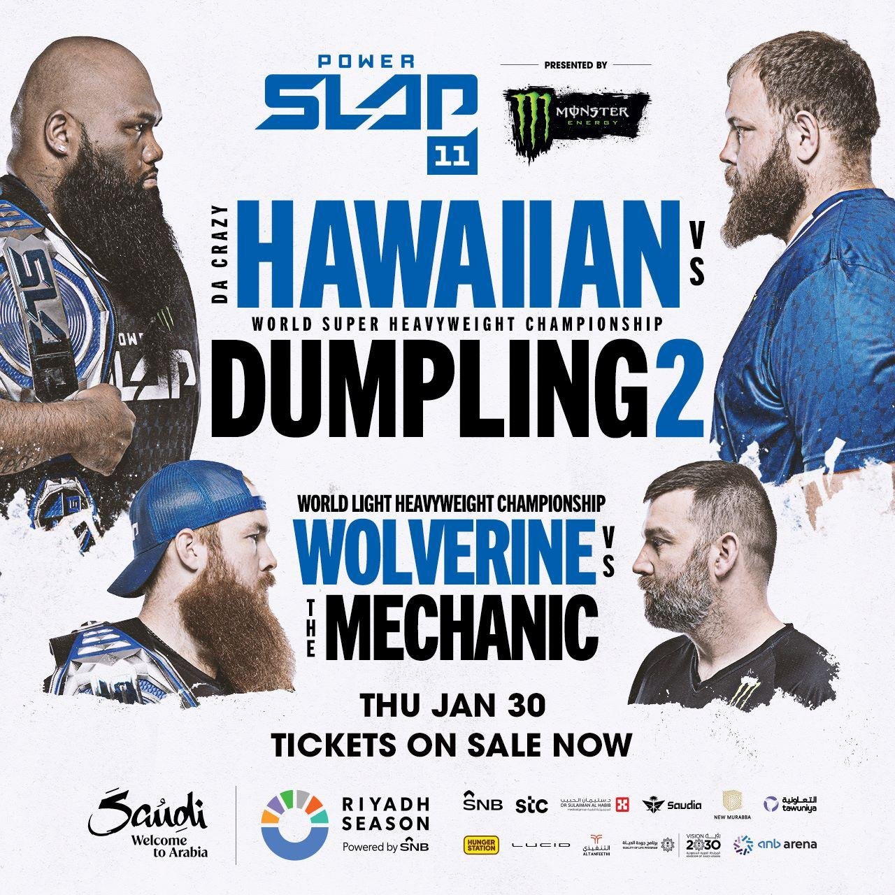 موسم الرياض.. مواجهة كبيرة ضمن POWER SLAP للمرة الأولى في السعودية ...